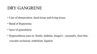 GANGRENEMacroscopic death of tissue with putrefaction. Pre gangrene ...
