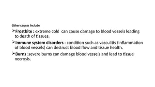 GANGRENE.ppt explaining types and causes | PPTX