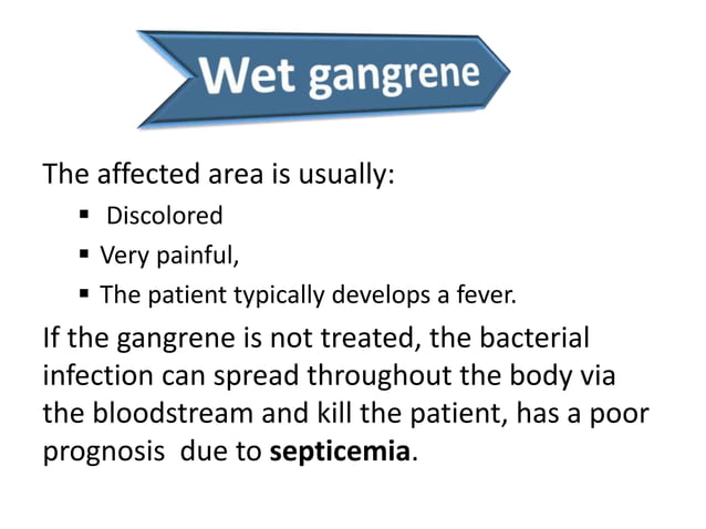 Gangrene and amputation | PPTX | Foot Health | Diseases and Conditions