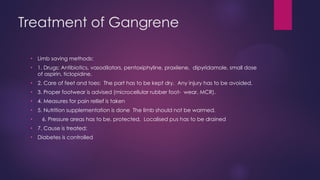 gangrene it’s type. And management and treatment | PPT