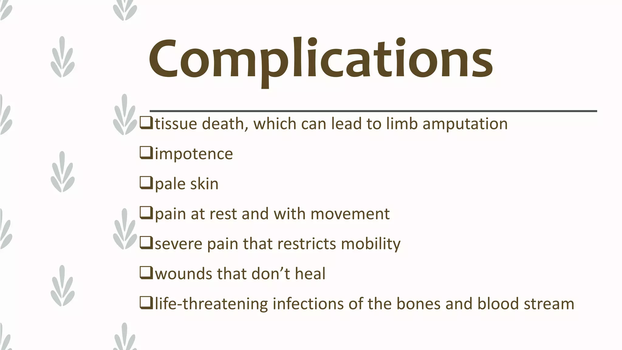 Gangrene + peripheral vascular diseases | PPTX