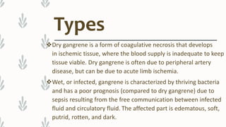 Gangrene + peripheral vascular diseases | PPTX