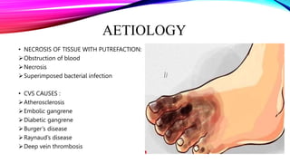 gangrenepresentation.pptx for healthcare | PPTX