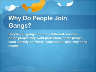 Gangs | PPTX