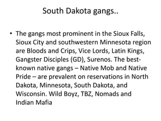 Gangs - what you need to know | PPT