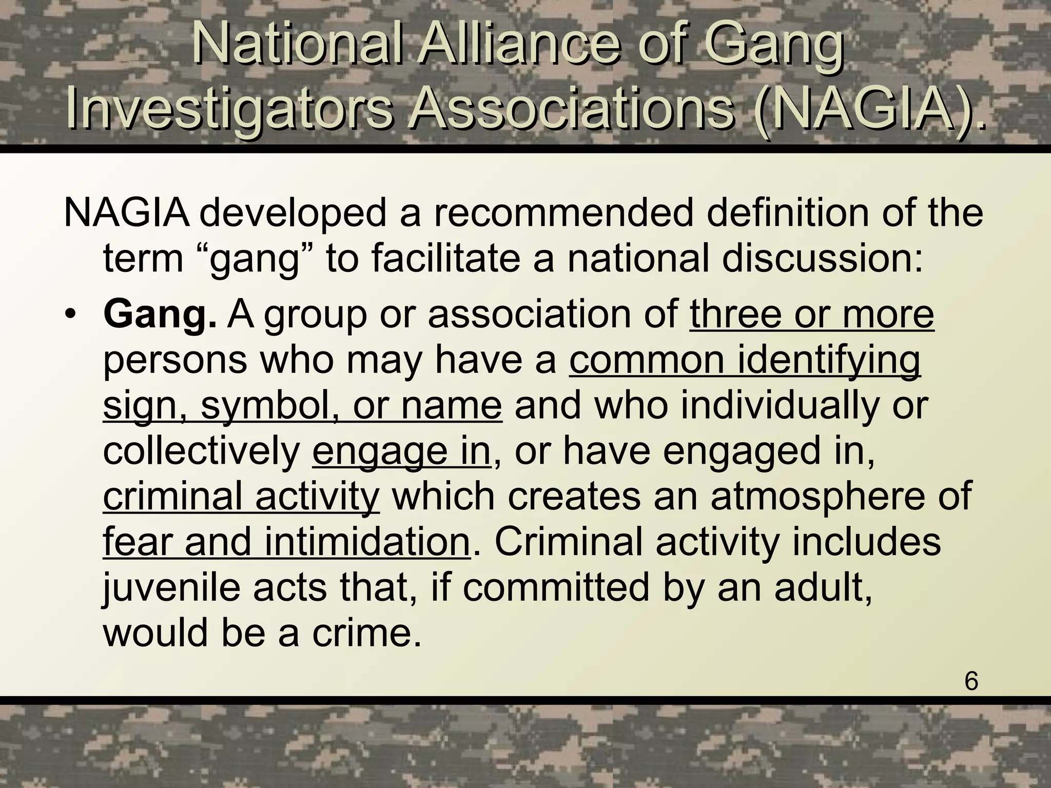 Gangs And The Military 4of7 | PPT