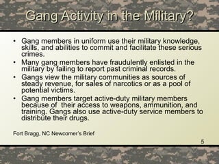 Gangs And The Military 5of7 | PPT