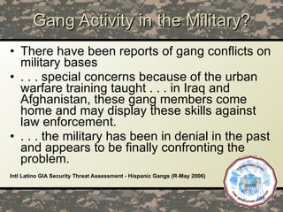 Gangs And The Military 5of7 | PPT