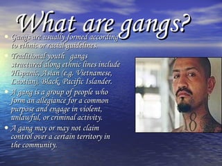 Gangs By 8th Grader | PPT