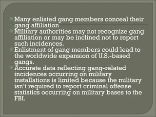 Gangs in the military: Forces conspire to make U.S. gangs a worldwide ...