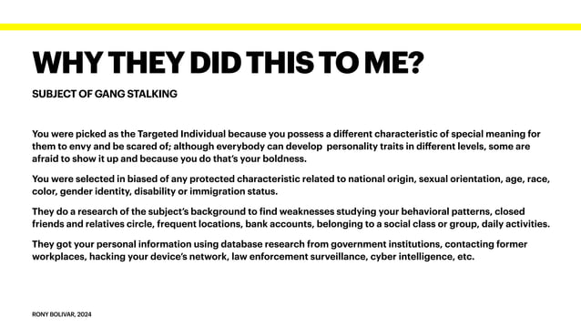 Gang Stalking A survival guide for Targeted Individuals | PDF | Crime ...