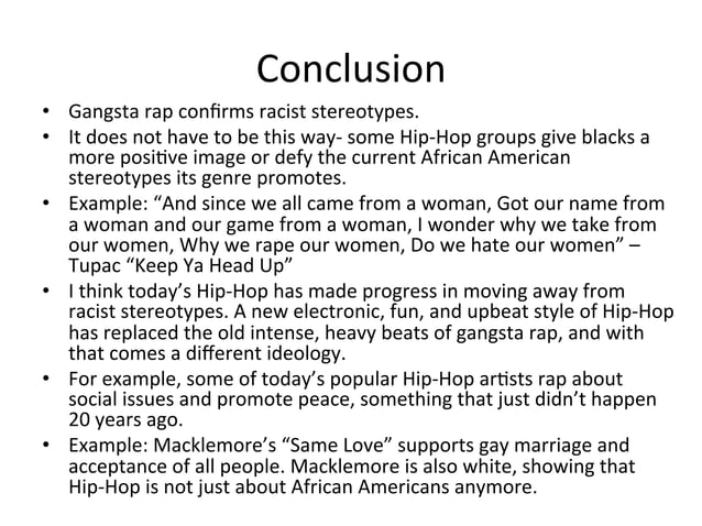 Gangsta Rap | PPT