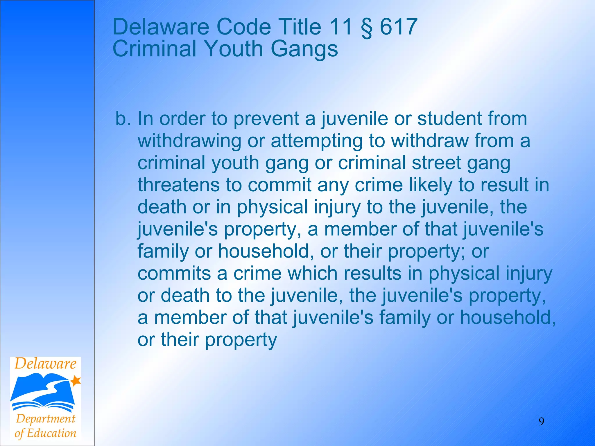 Youth Gang Power Point | PPT