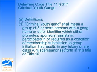 Youth Gang Power Point | PPT