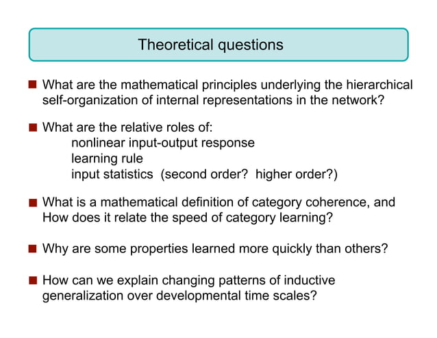 Theoretical Neuroscience and Deep Learning Theory | PPT