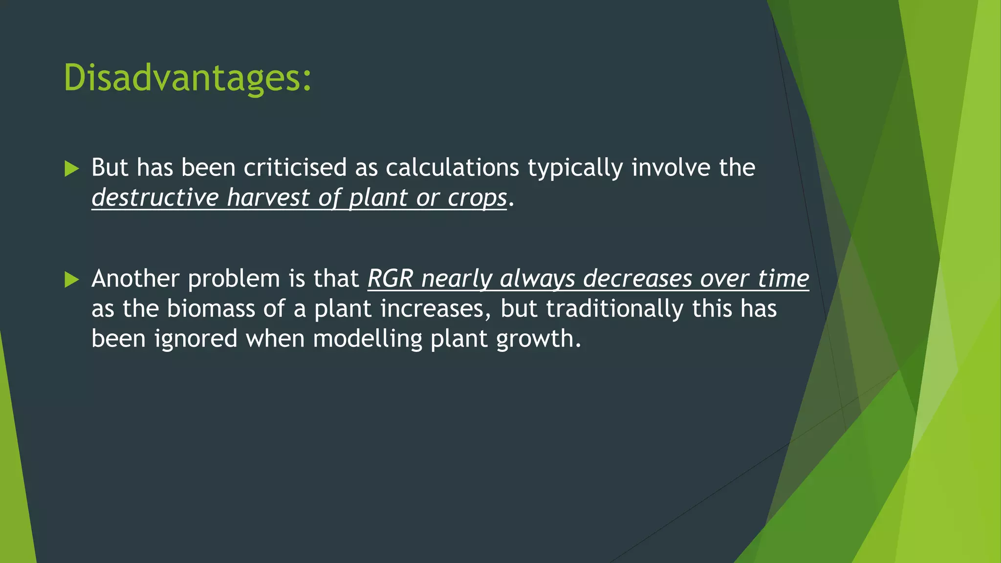 Growth and developmental analysis indices in crop production | PPTX