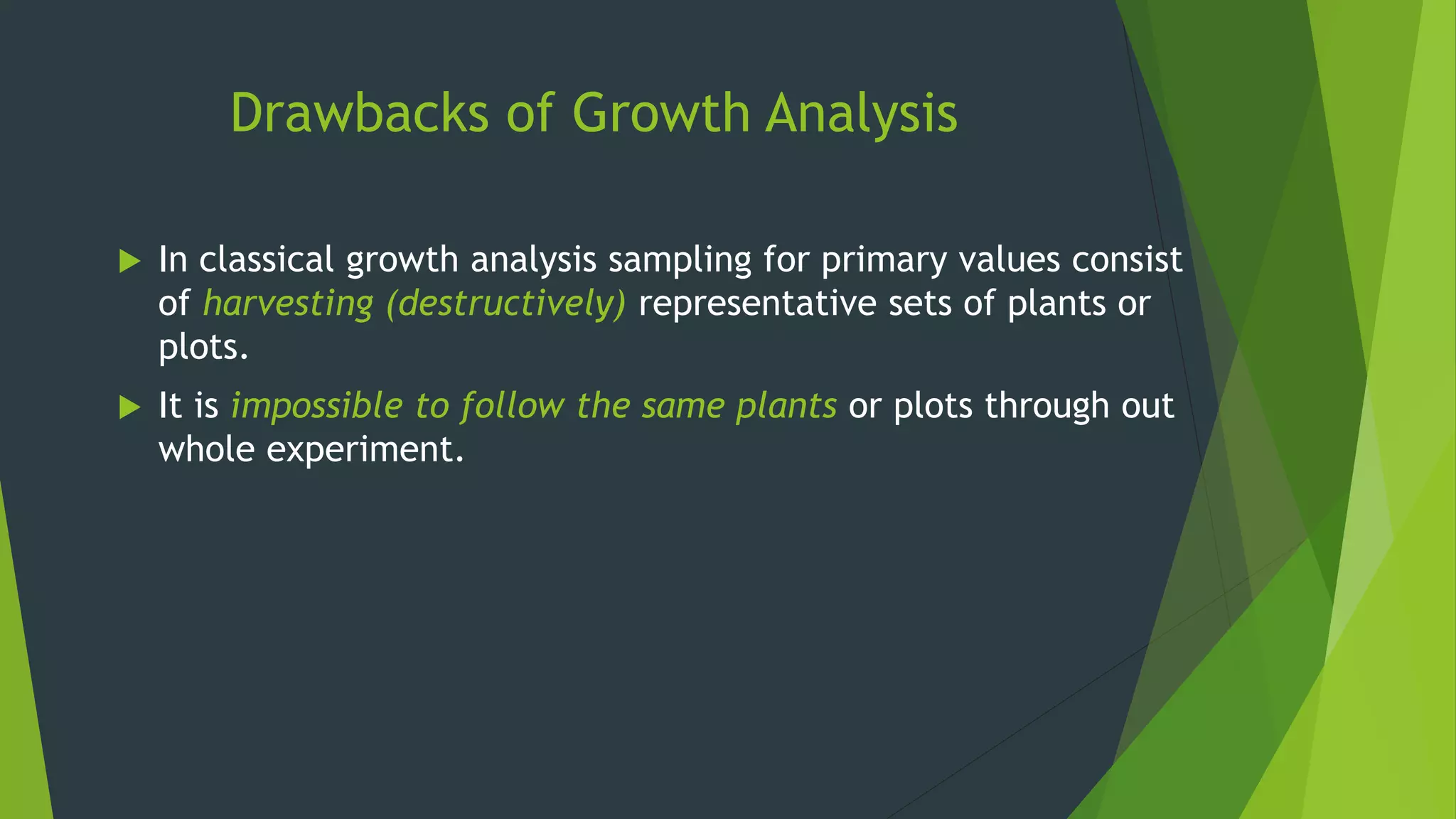 Growth and developmental analysis indices in crop production | PPTX