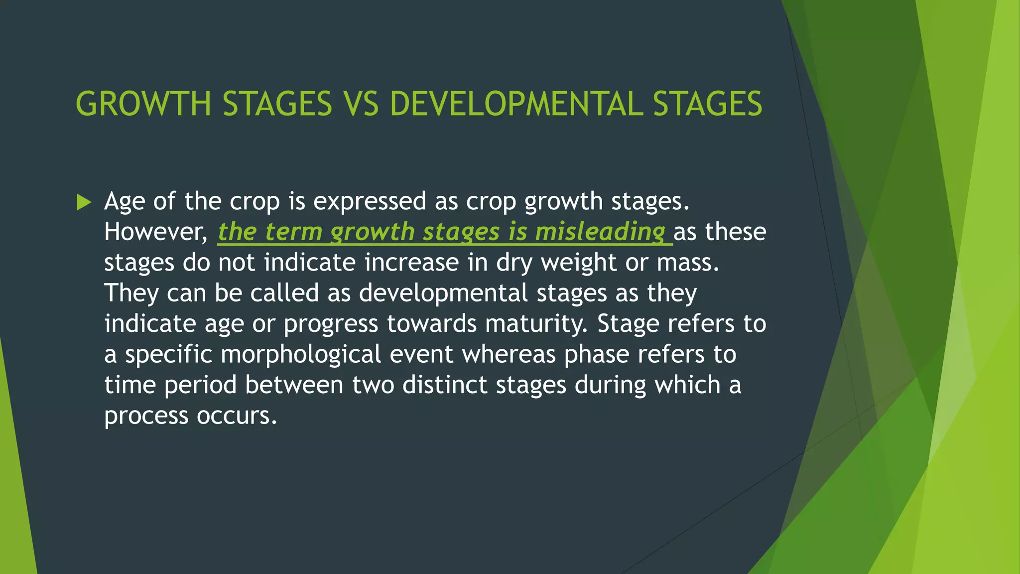Growth and developmental analysis indices in crop production | PPTX