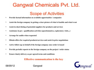 Gangwal Sourcing | PPT
