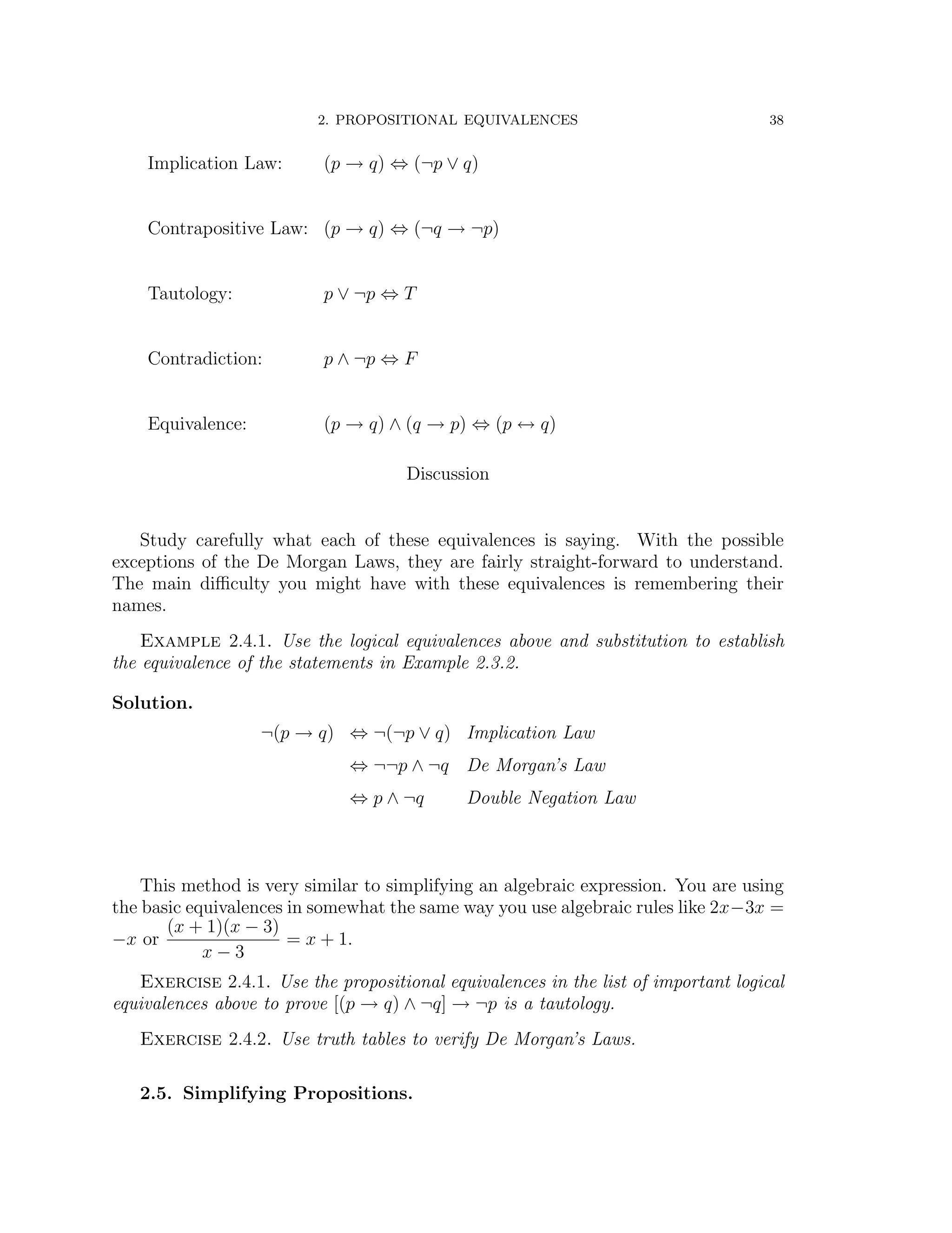 [gaNita] 2. Propositional Equivalences [math.fsu.edu].pdf | Chemistry | Science