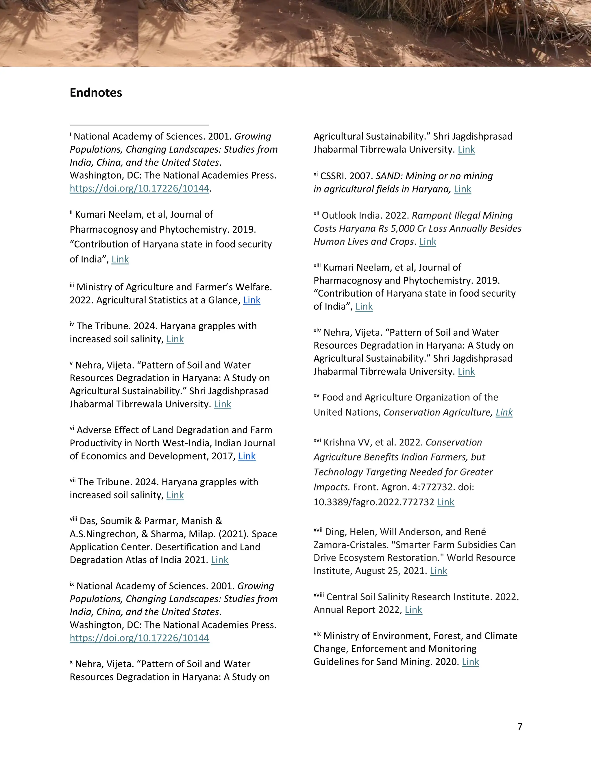 Brief on Soil and Land Degradation in Haryana | PDF