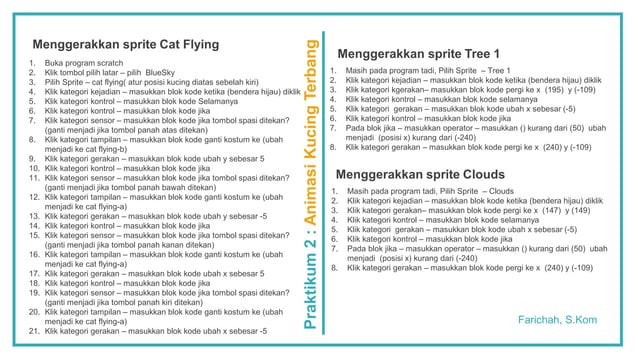Pemrograman Visual Blok lanjutan Kelas 12 | PPT