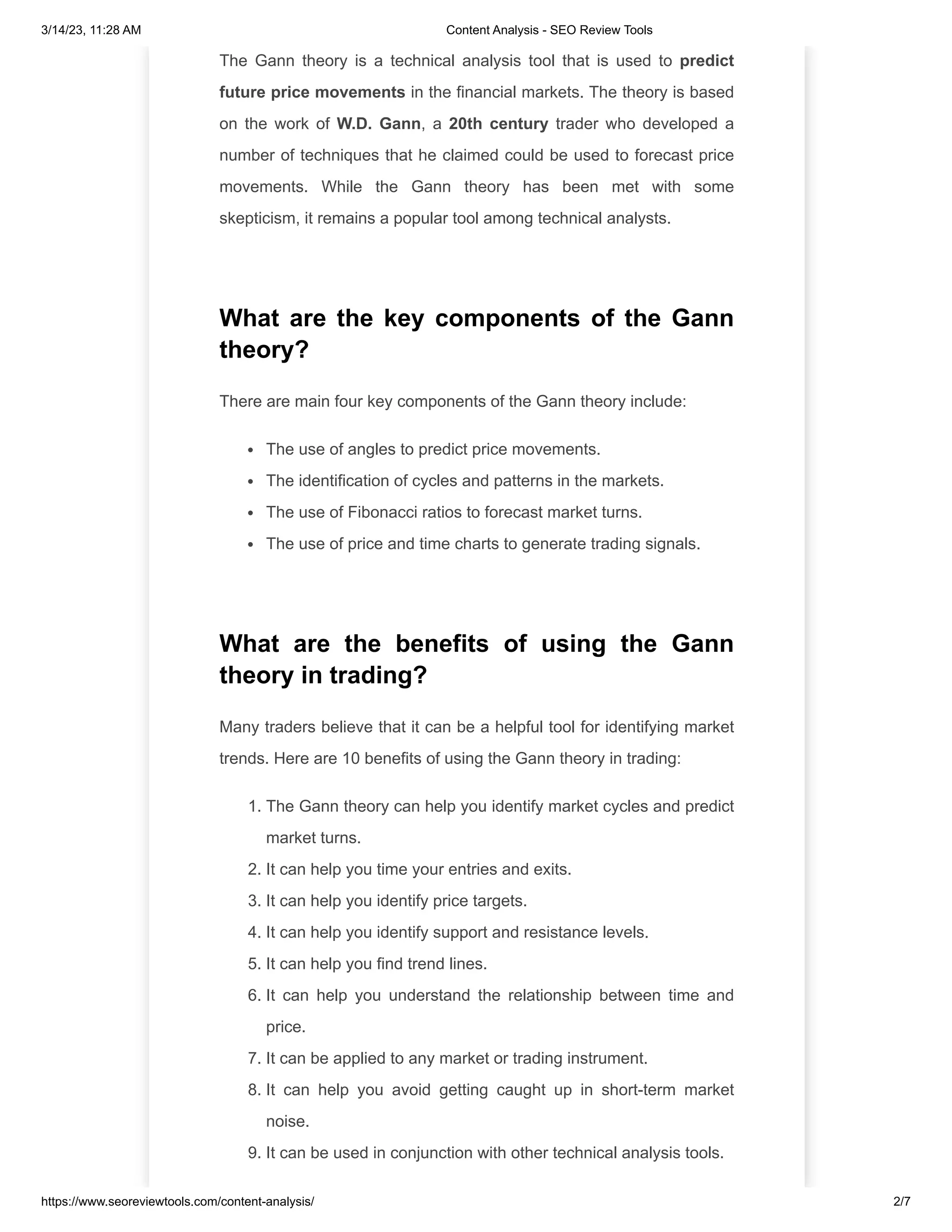 Gann Theory.pdf | Stocks and Bonds | Personal Investing
