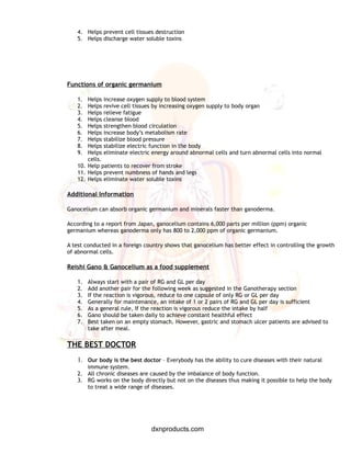 Ganotherapy: Prevention and cure with Lingzhi medicinal mushroom | PDF