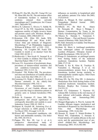 Ganoderma lucidum against Candida albicans | PDF