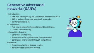 The future of GANS: Innovation and Emerging Trends | PDF