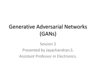 Generative Adversarial Network ppt for beginners . | PPTX