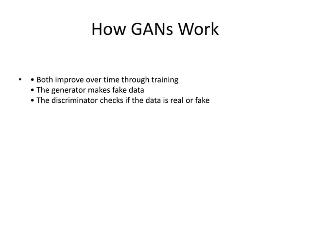 Generative Adversarial Network ppt for beginners . | PPTX