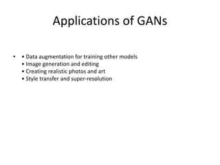 Generative Adversarial Network ppt for beginners . | PPTX