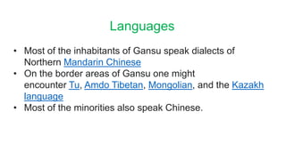 Gansu Province of China .pptx