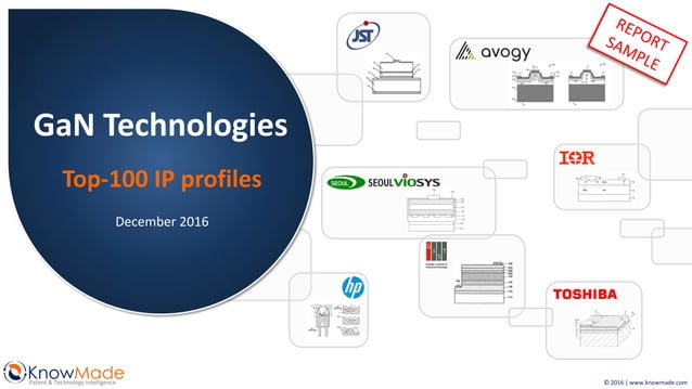GaN Technology Top-100 IP profiles - Sample | PPT