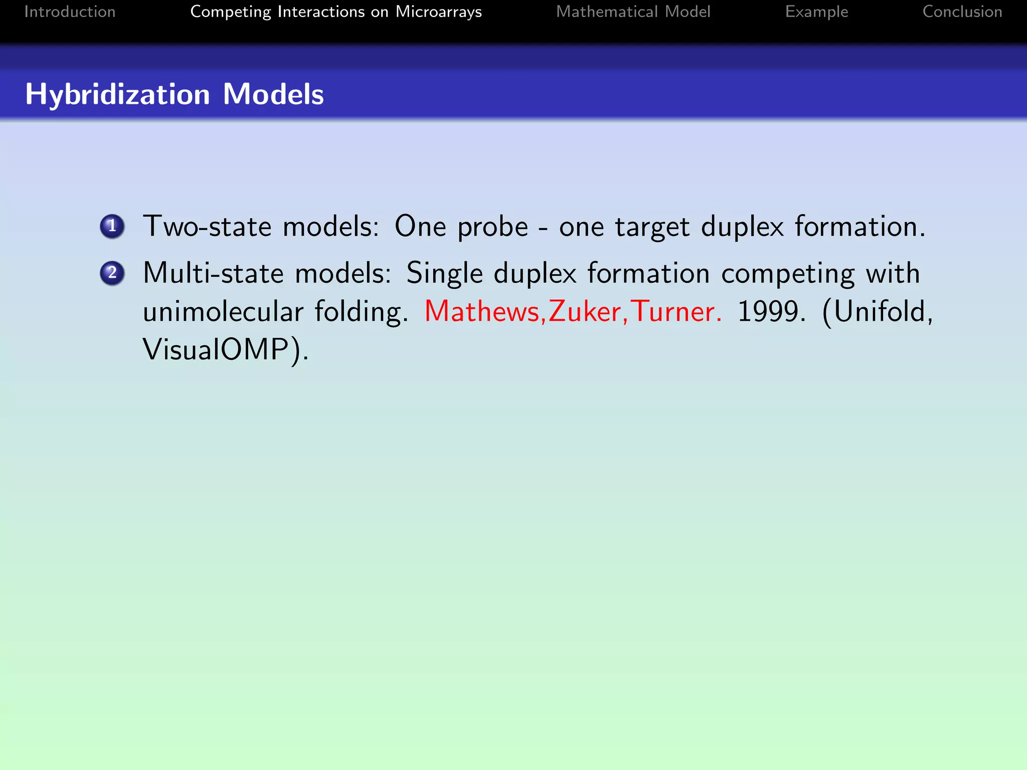 Modeling of Competitive Kinetics of DNA Hybridization Reactions | PDF