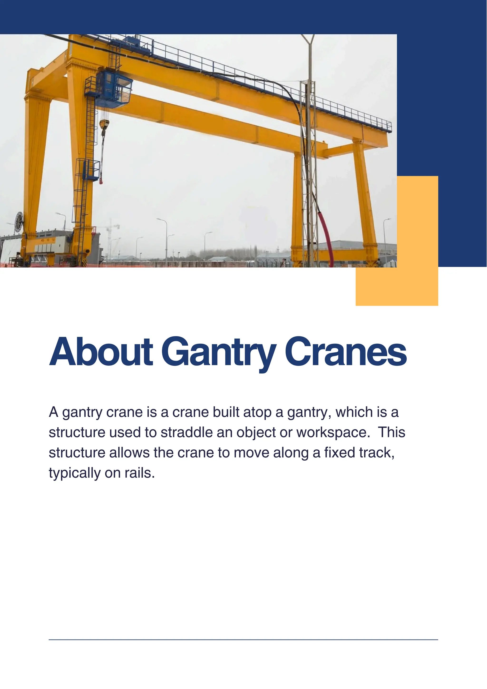 All About the Gantry cranes features pdf | PDF