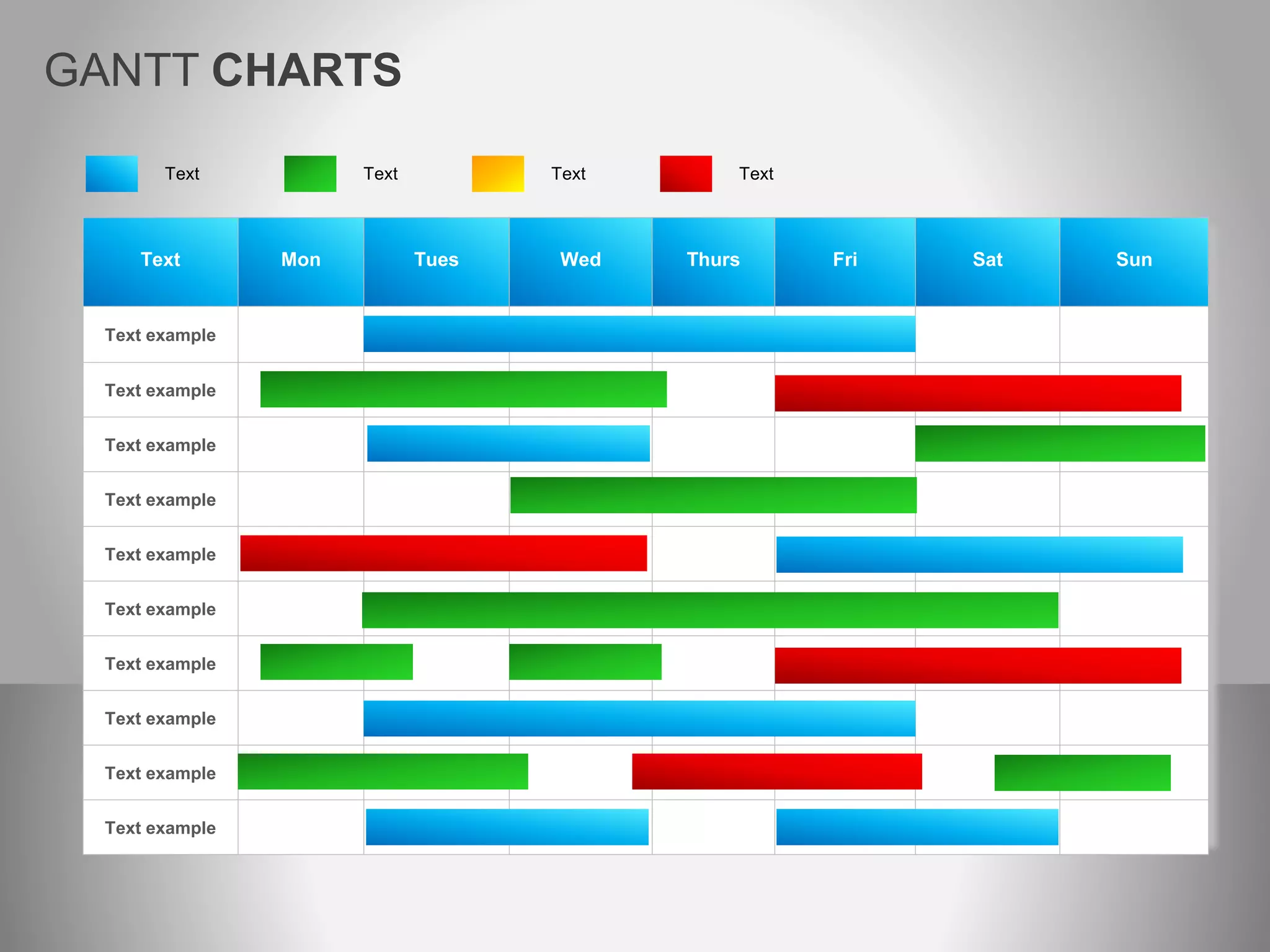 Gantt Charts (for PowerPoint and Google Slides) | PPTX | Computer ...