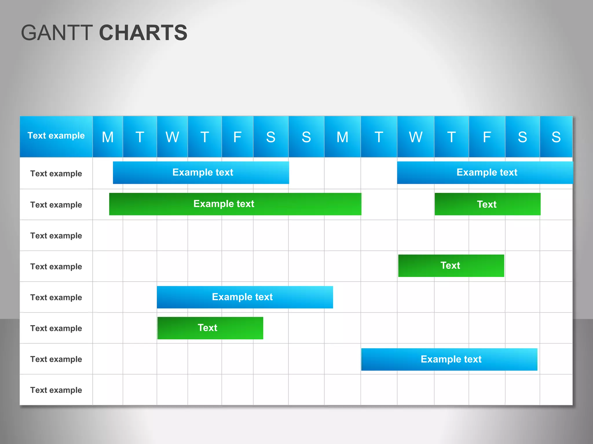 Gantt Charts (for PowerPoint and Google Slides) | PPTX | Computer ...