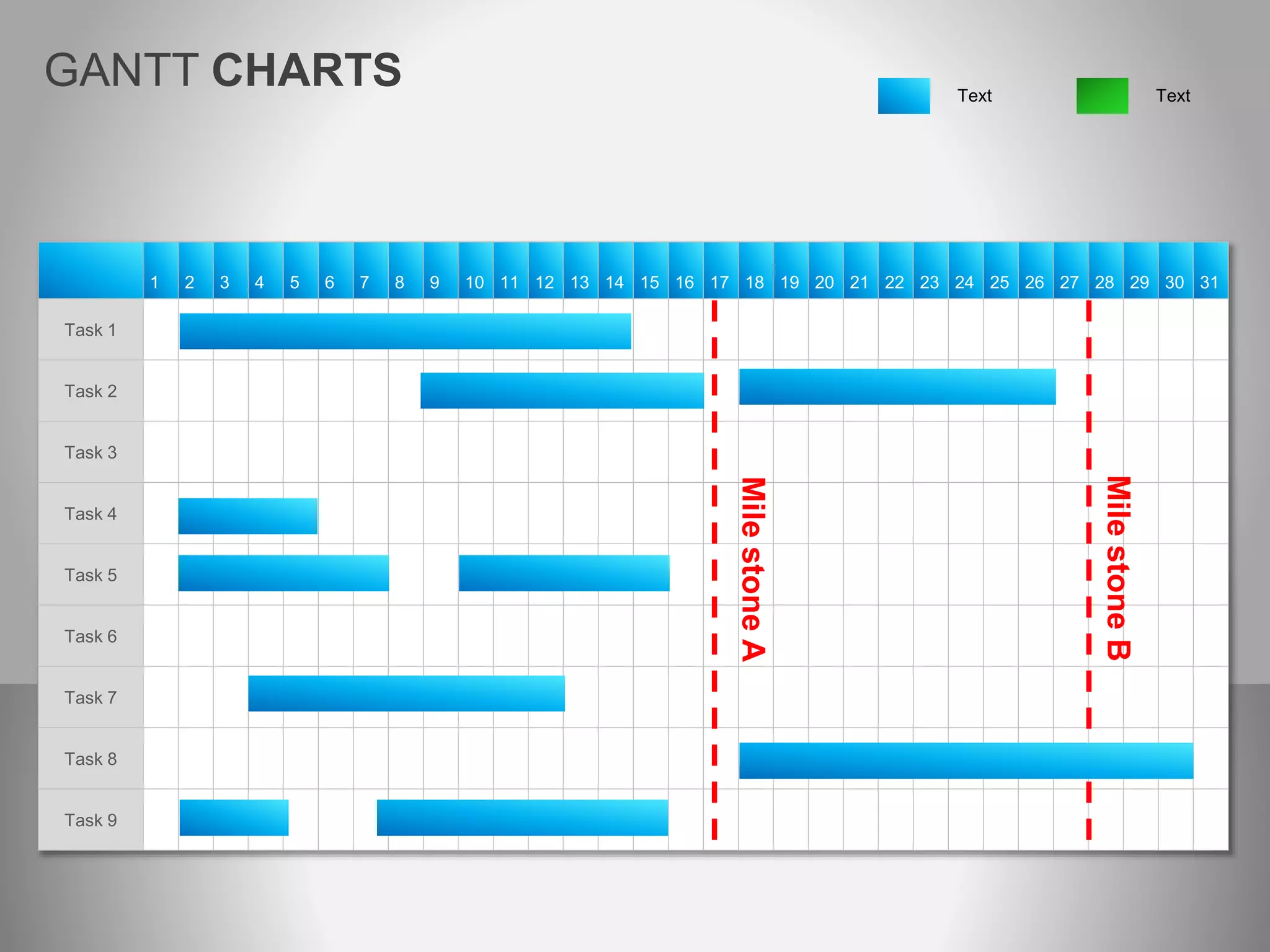 Gantt Charts (for PowerPoint and Google Slides) | PPTX | Computer ...
