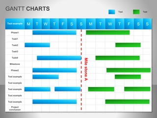 Gantt Charts (for PowerPoint and Google Slides) | PPTX | Computer ...