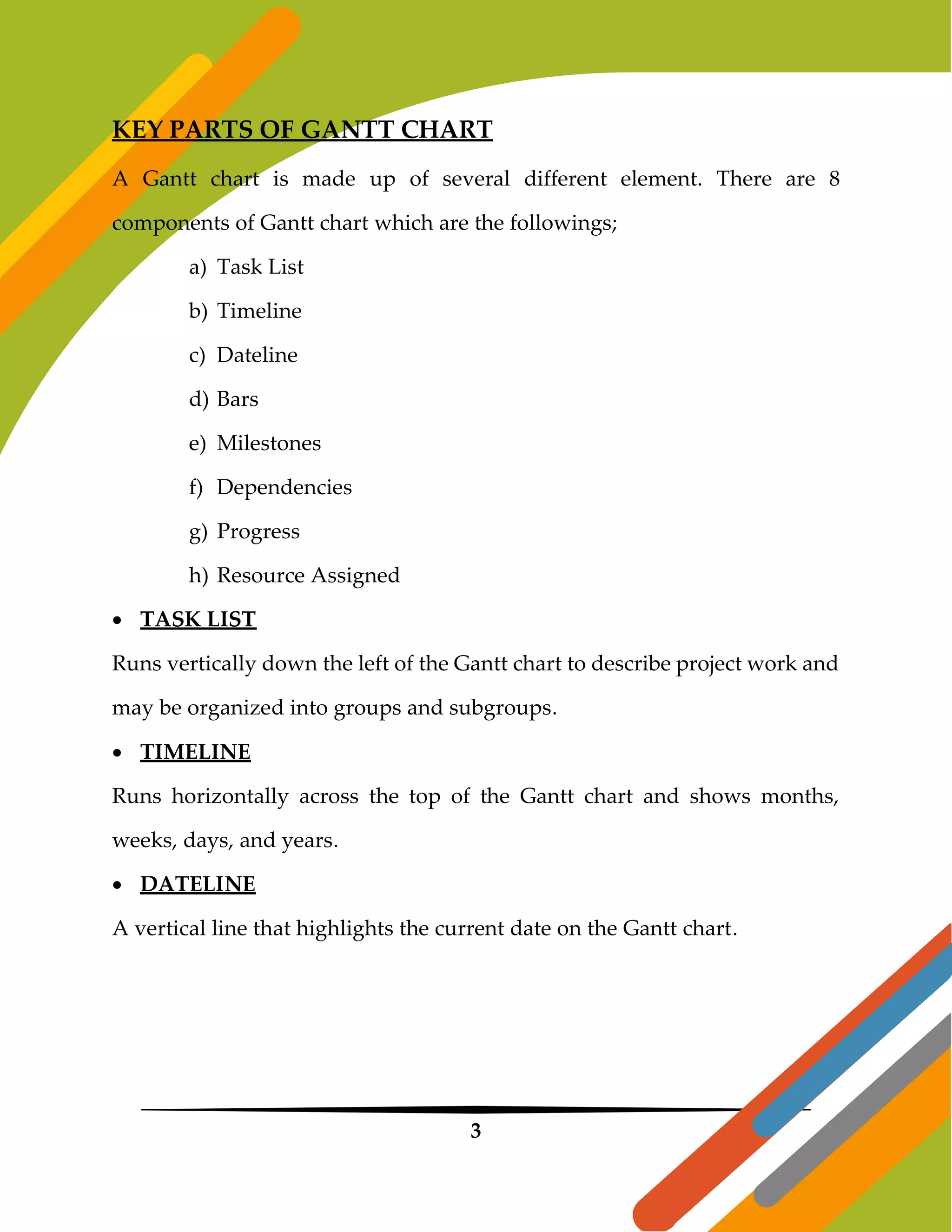 Gantt Chart Description | PDF
