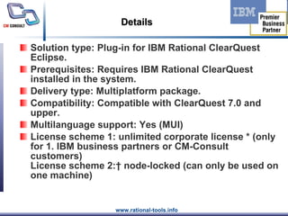 GanttChart for IBM Rational ClearQuest ver 1.3.1 | PPT