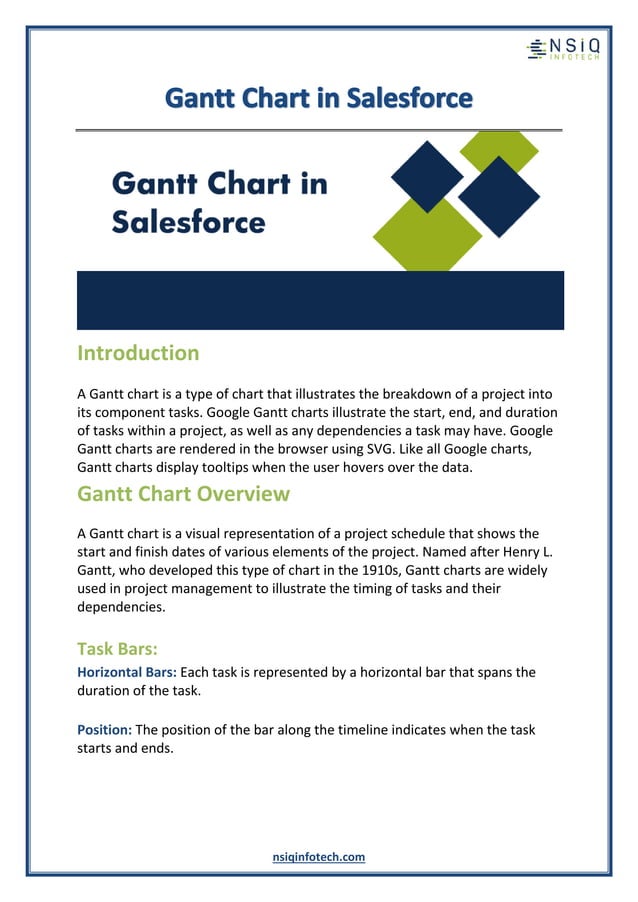 What is Gantt Chart in Salesforce Development ? | PDF