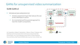 GAN-based video summarization | PDF
