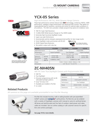 Computar Ganz Catalog | PDF