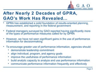 GAO GPRA Modernization Act Overview | PPT