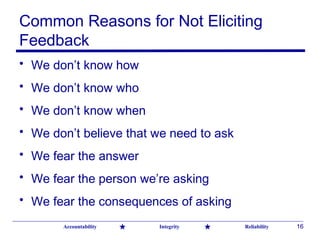 The Art of Giving and Receiving Feedback | PPT