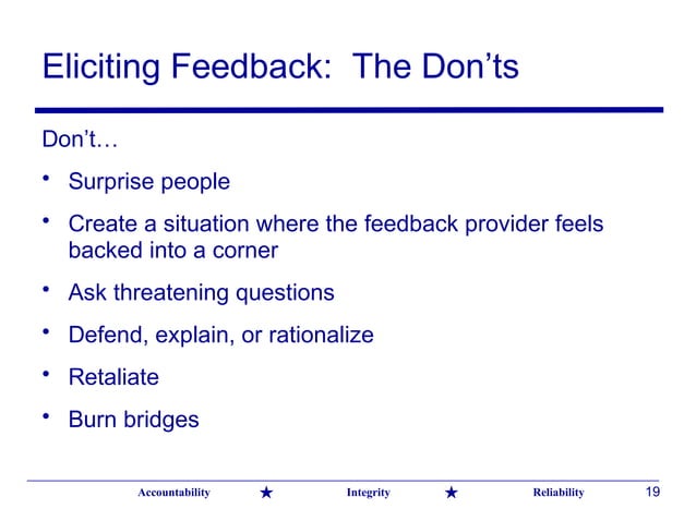 The Art of Giving and Receiving Feedback | PPT | Education