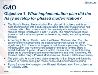 GAO - Surface Ships: Status of the Navy’s Phased Modernization Plan | PDF
